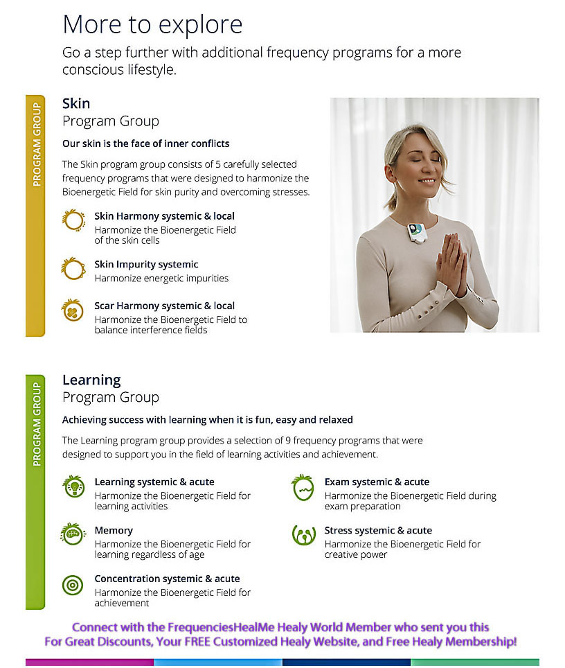 Resonance Plus Edition Device and Apps, Healy, brochure, Frequency ...